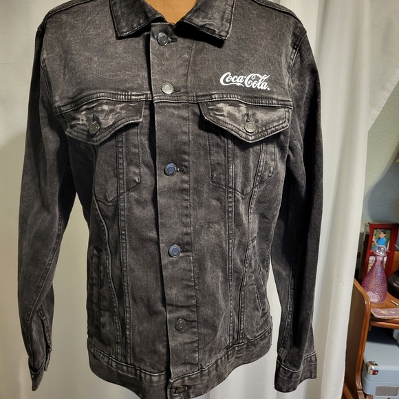 Coca Cola | Jackets & Coats | Coca Cola Mens Black Denim Jacket | Poshmark